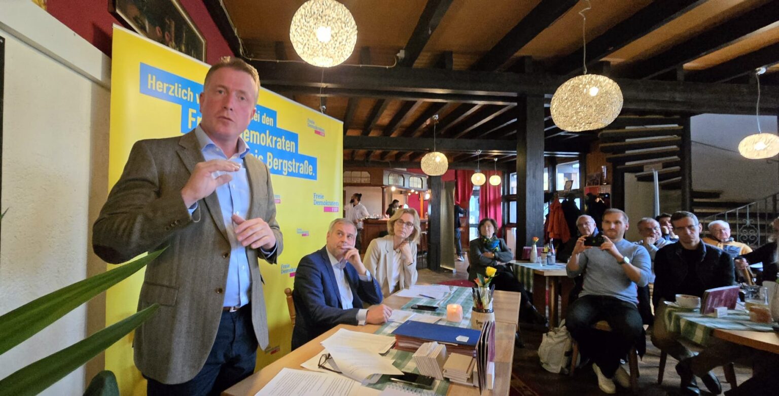 Christopher Hörst führt die Kanditatenliste der FDP zur Bergsträßer ...